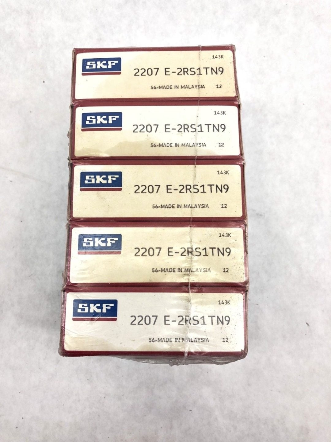 SKF 2207 E-2RS1TN9 SKF DOUBLE ROLLER SELF ALIGNING BEARING PACK OF 5 (B451)