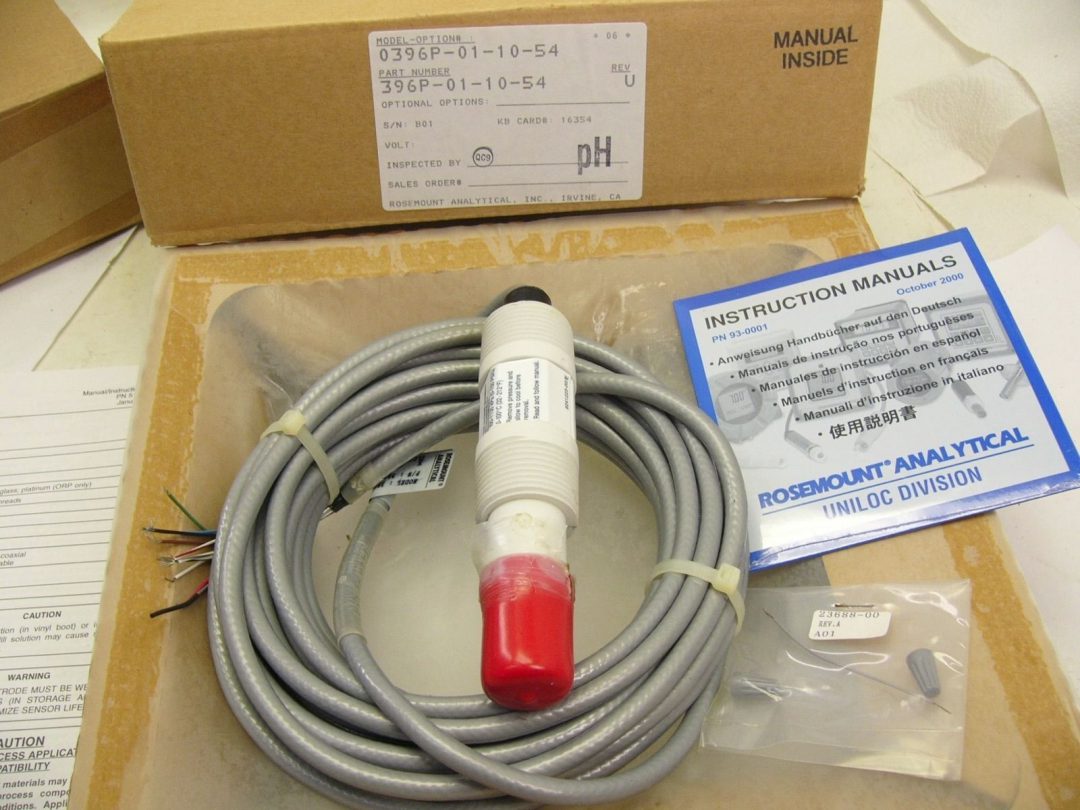 ROSEMOUNT 396P-01-10-54 TUpH SENSOR PH/ORP (B193)