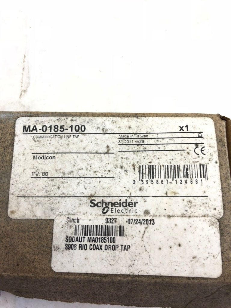 SCHNEIDER ELECTRIC MODICON MA-0185-100 COAXIAL LINE TAP (J40)