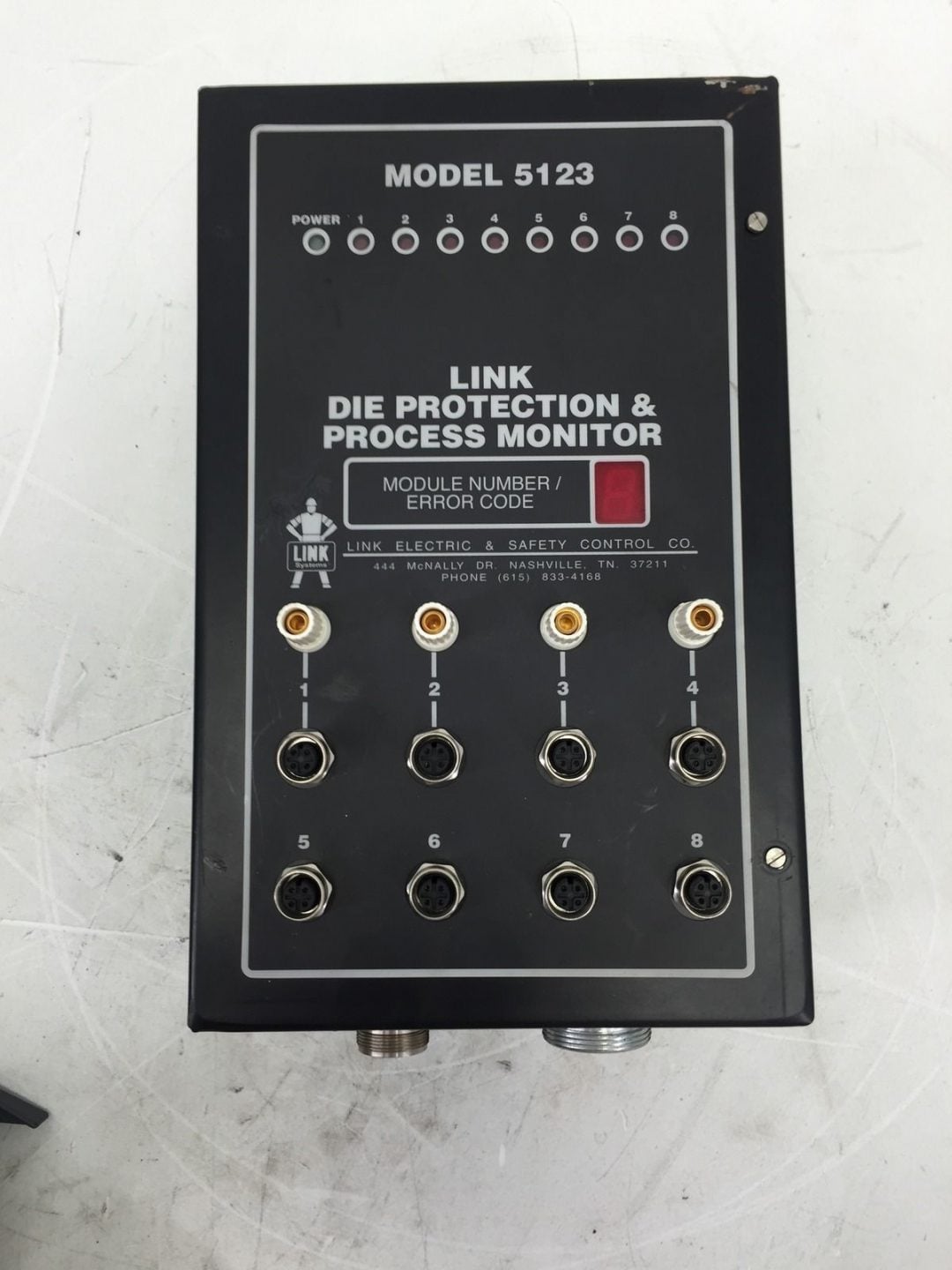 LINK DIE PROTECTION AND PROCESS MONITOR 5123 120VAC60HZ 1 PHASE 0.6AMP ...