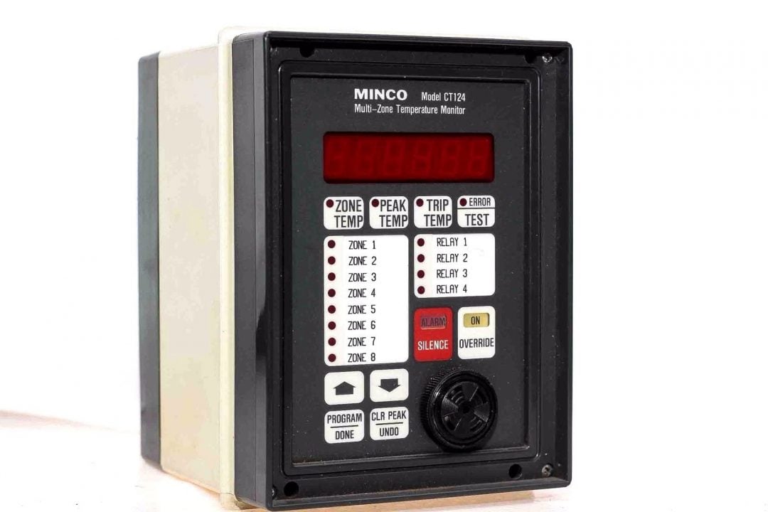 MINCO MODEL CT124 MULTI-ZONE TEMPERATURE MONITOR WITH BUILT IN ALARM (H8)