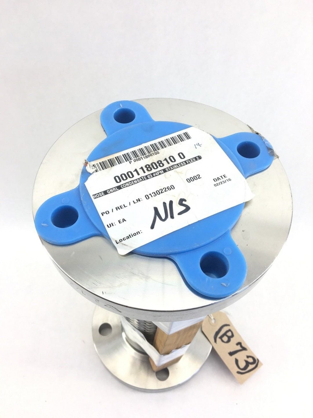 VIRAJ 89931 4-BOLT, 5.5 BOLT CIRCLE FLANGED 316SS FLEX SPOOL 2.5X14 L ...