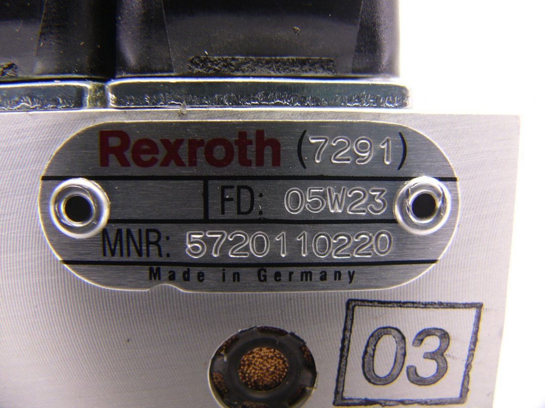 Rexroth 7291 05W23 5720110220 Quad Valve Unit with Manifold (SB2)