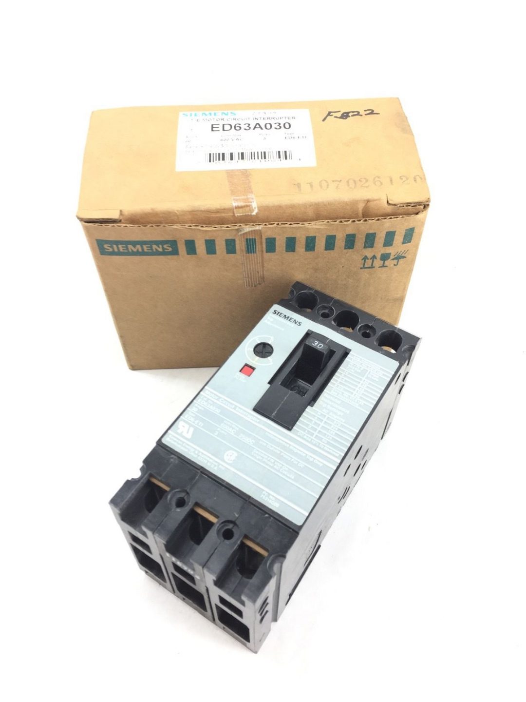 SIEMENS ITE CIRCUIT BREAKER 30AMP 600VAC 3 POLE ED6-ETI (H261)