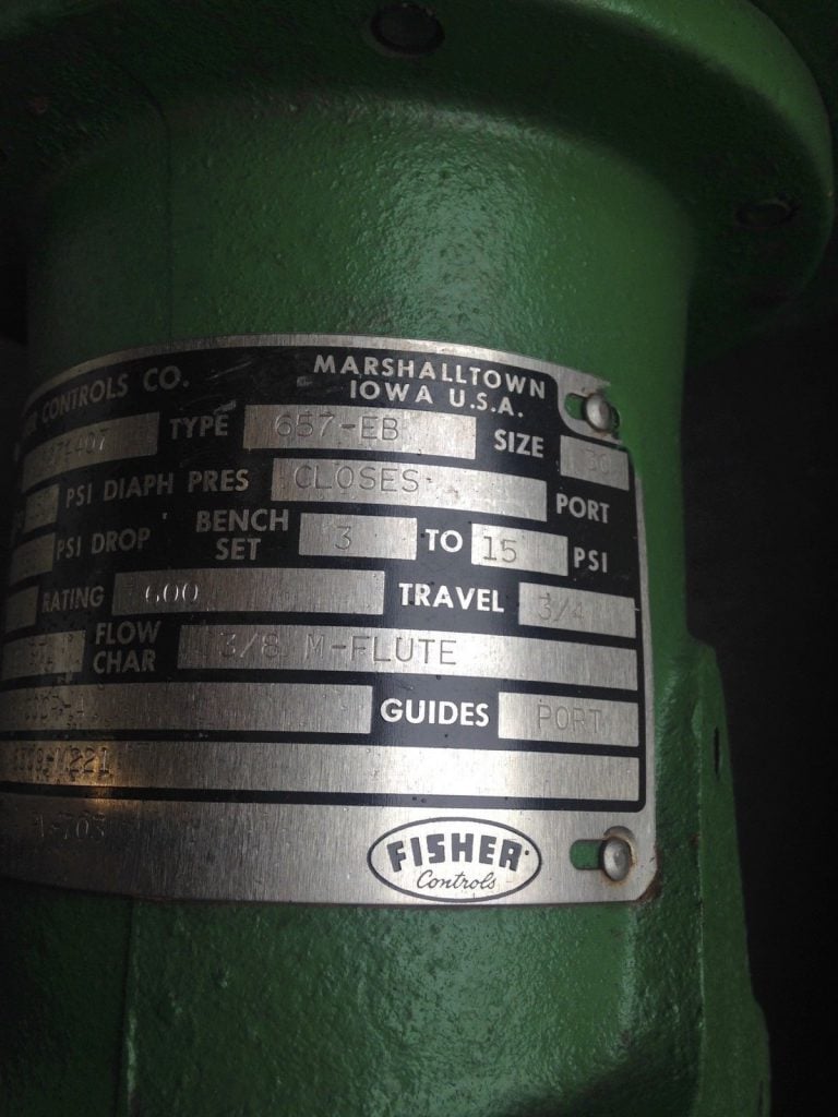 FISHER CONTROLS TYPE 657 ACTUATOR SIZE 30