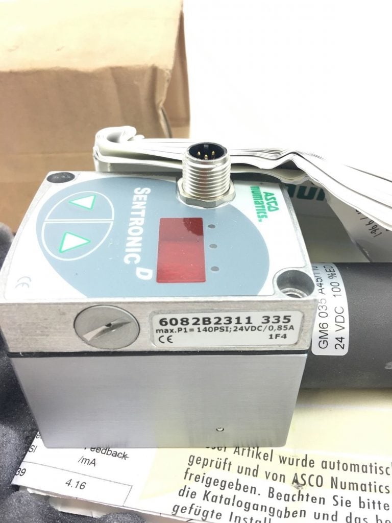 ASCO NUMATICS 6082B2311-335 SENTRONIC D PROPORTIONAL VALVE, (SB4)