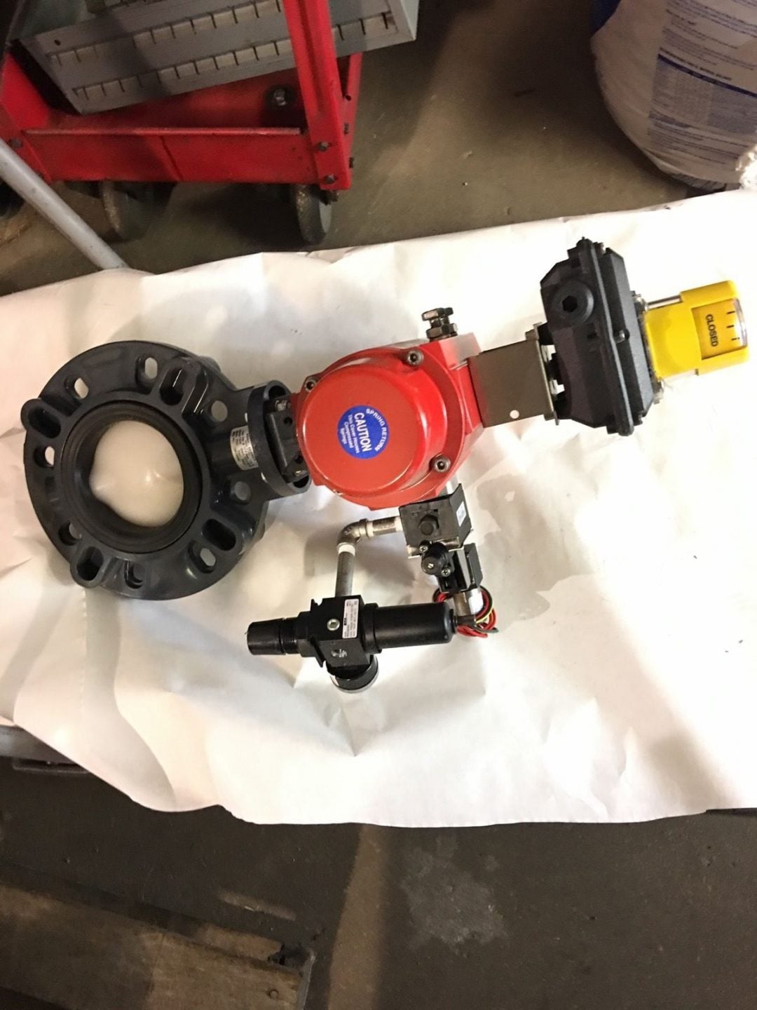 ASAHI D79PASG6FRW24D Butterfly Valve Assembly Air Actuated Spring ...