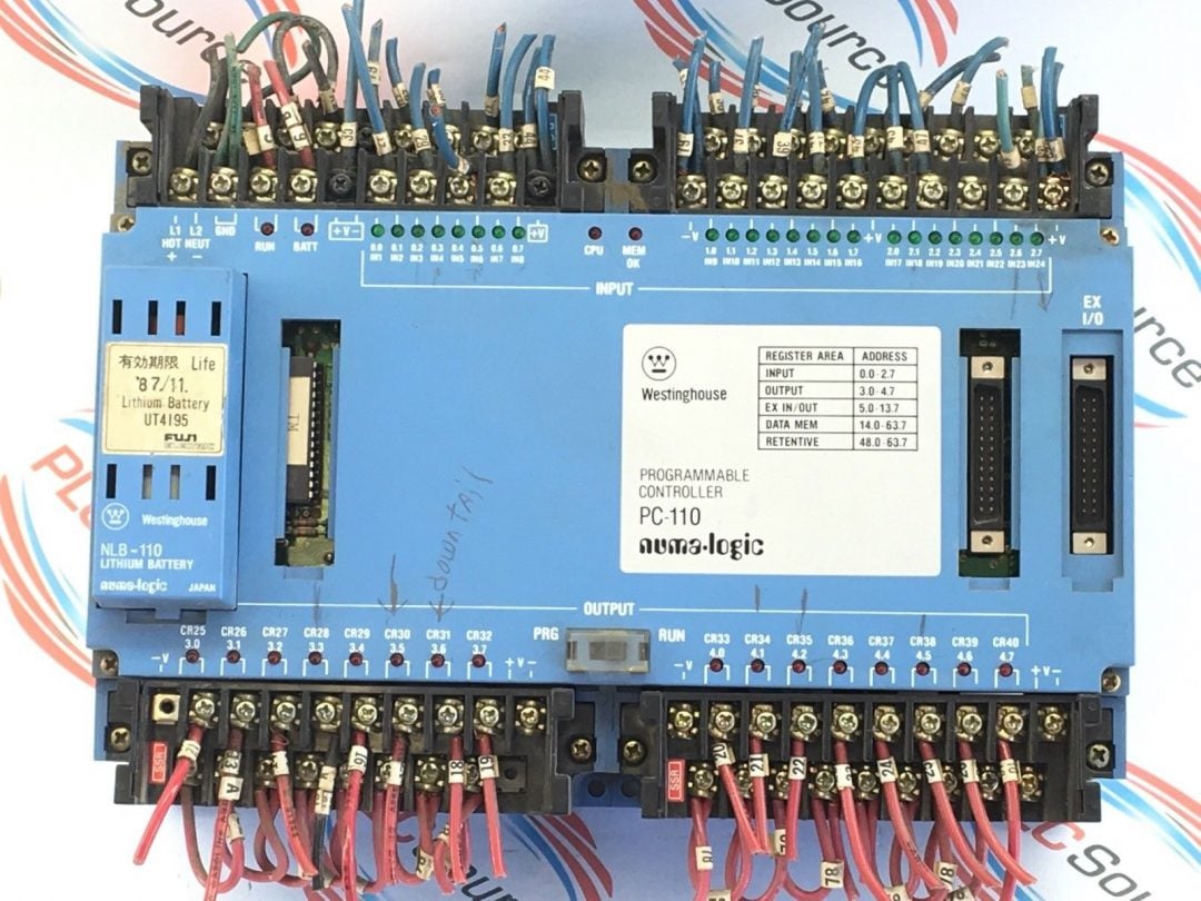 WESTINGHOUSE PC-110 NUMA-LOGIC PROGRAMABLE CONTROLLER STYLE: 769A162G03