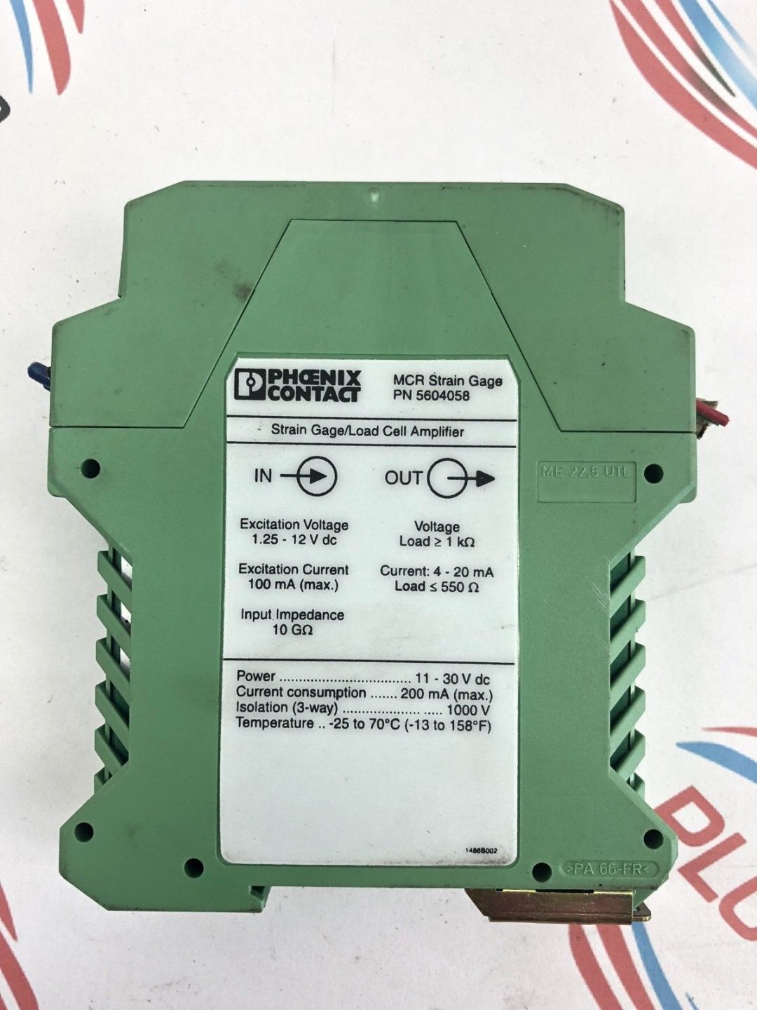 PHOENIX CONTACT 5604058 MCR STRAIN GAGE/LOAD CELL AMPLIFIER