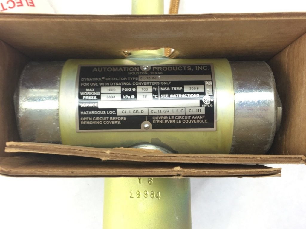 AUTOMATION PRODUCTS DYNATROL EC-501A & CL-10DJ-7 LEVEL DECTOR ASSEMBLY ...