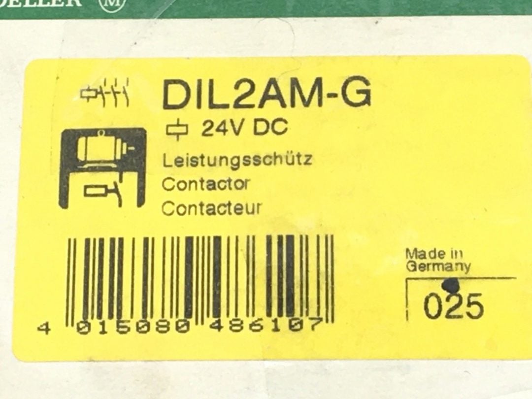 KLOCKNER MOELLER DIL2AM-G CONTACTOR 24VDC 3-POLE (F132)