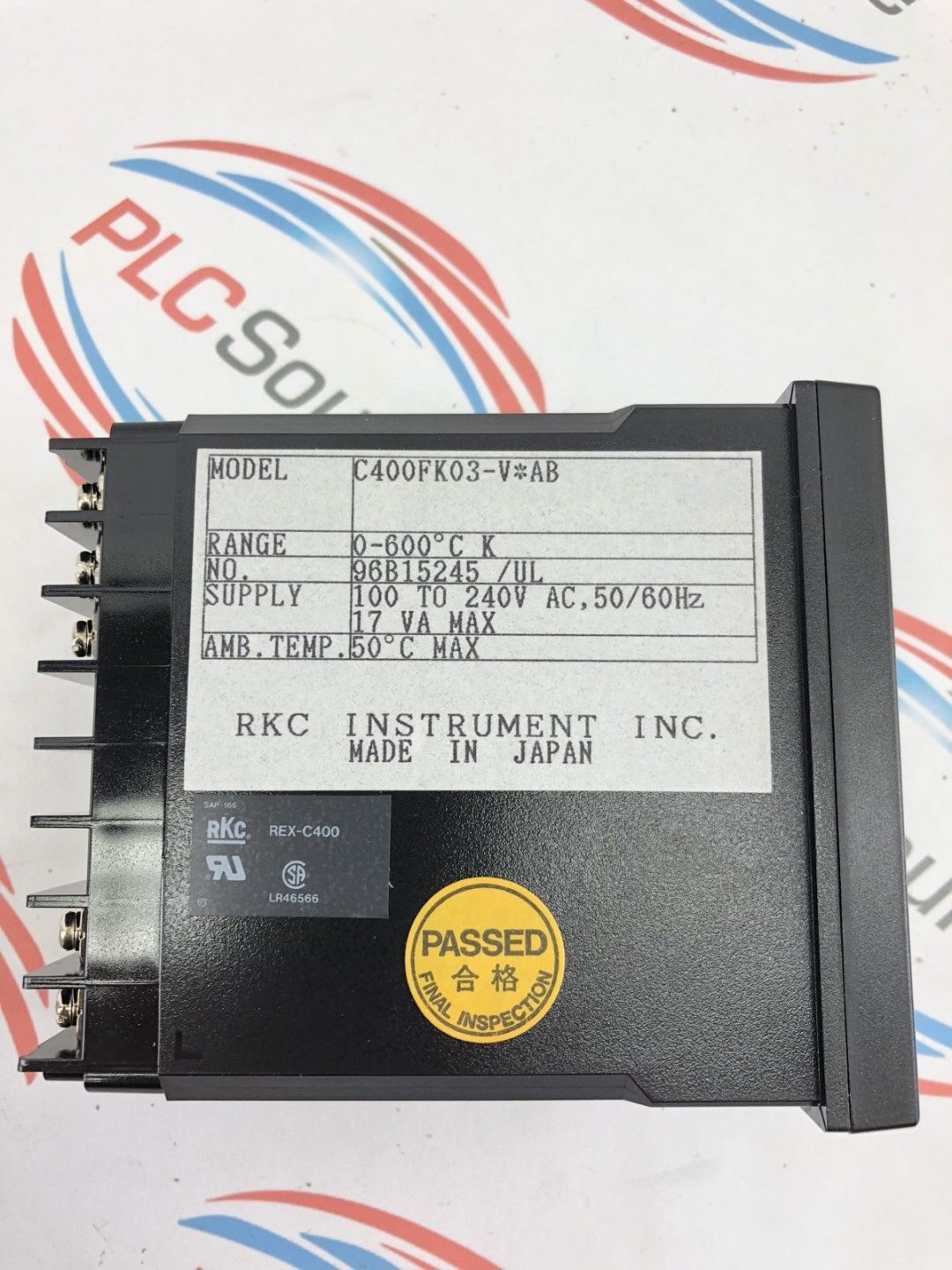 RKC REX-C400 MODEL C400FK03-VAB TEMPERATURE CONTROL