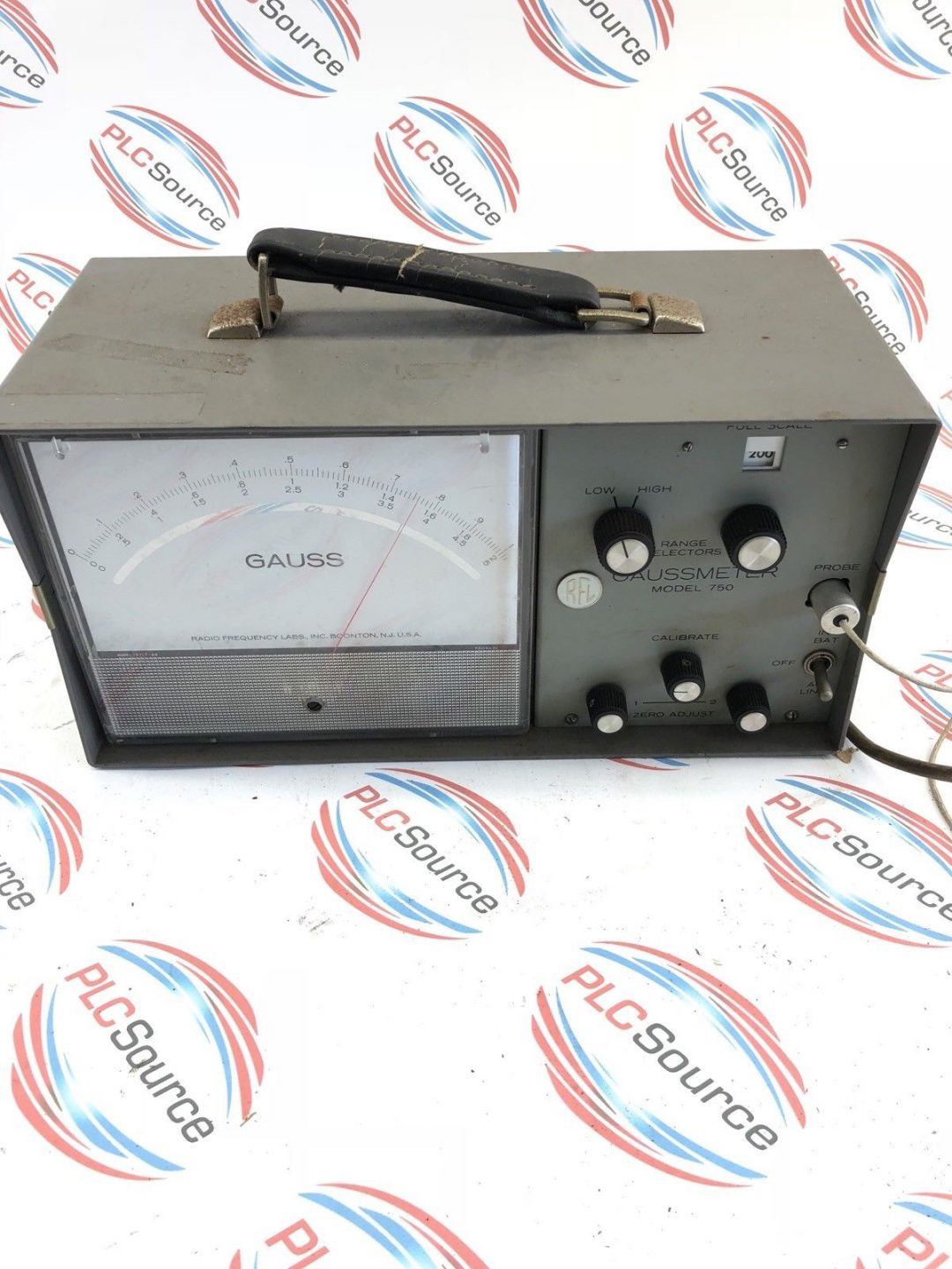 RFL INDUSTRIES MODEL 750 GAUSSMETER FREQUENCY TESTER METER