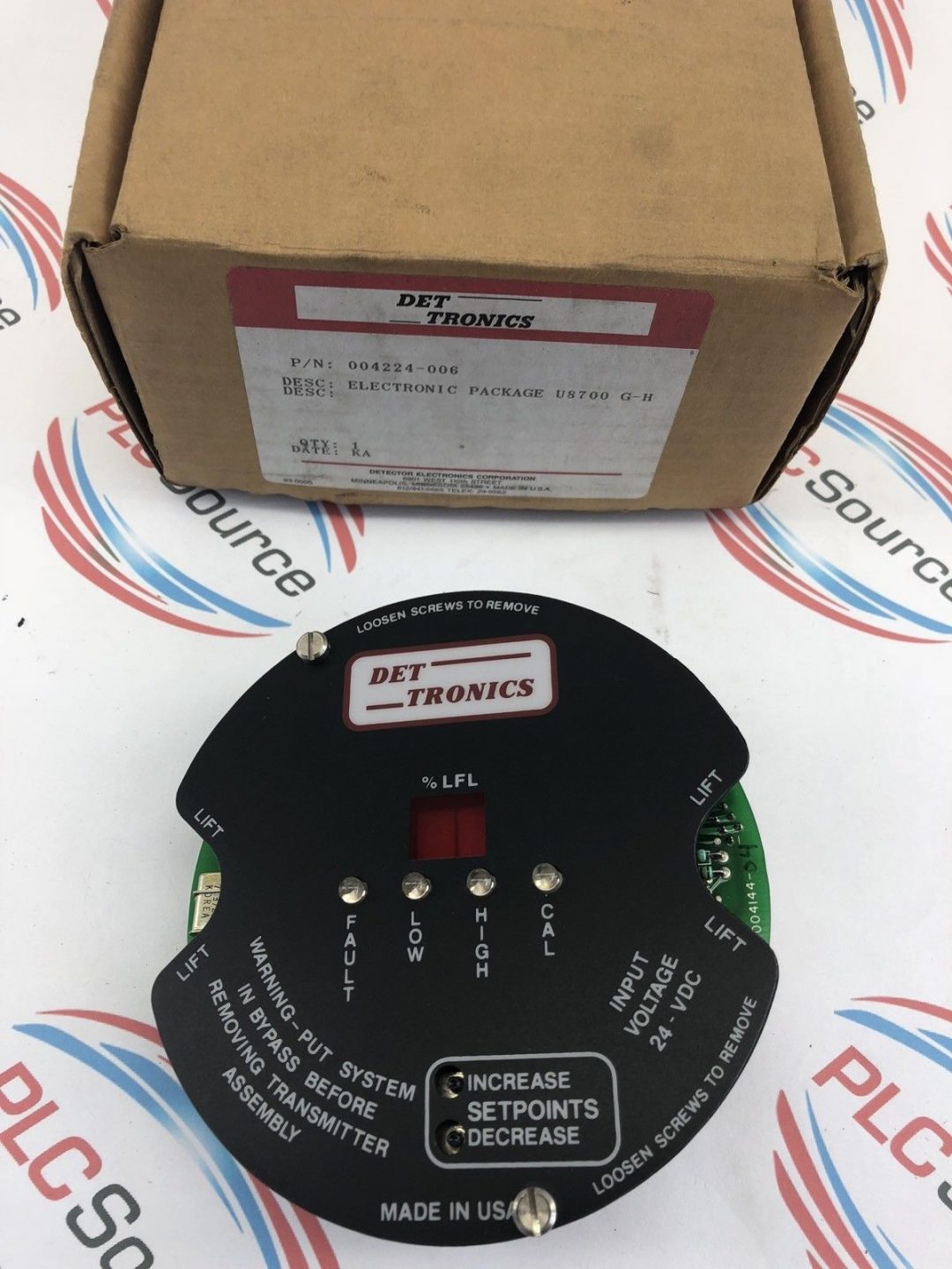 DET TRONICS 004224-006 24VDC INPUT TRANSMITTER