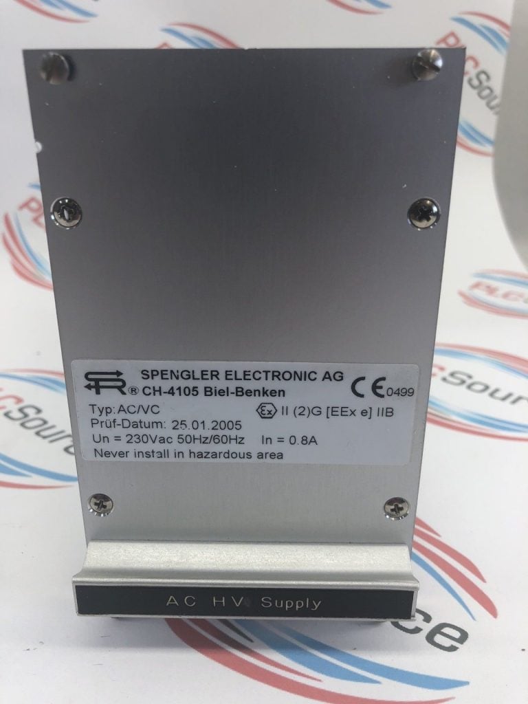 SPENGLER ELECTRONIC CH-4105 IONSIATOR POWER SUPPLY