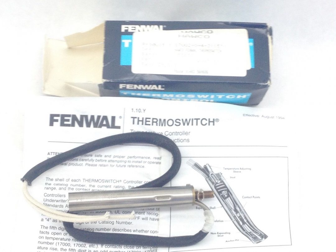 HAWCO FENWAL 17002-0-4-2 (15 ) THERMOSWITCH RANGE: -100 TO 600°F (F280)