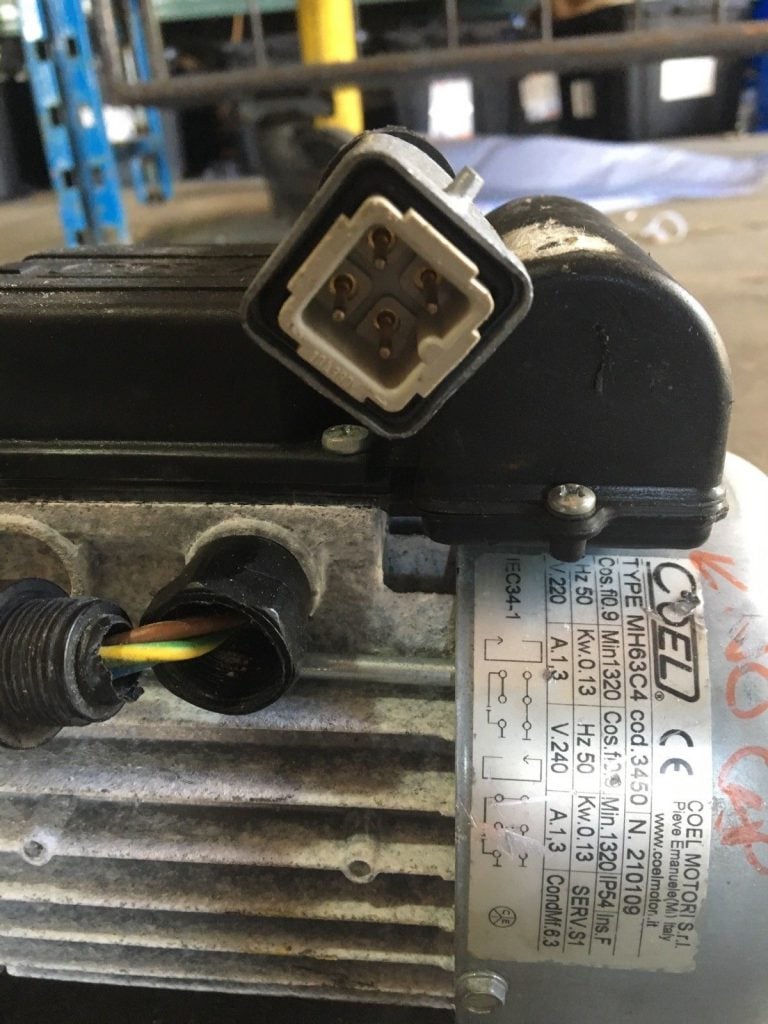 COEL MH63C4 COD. 3450 220V 50Hz ELECTRIC MOTOR ASSEMBLY FOR PARTS