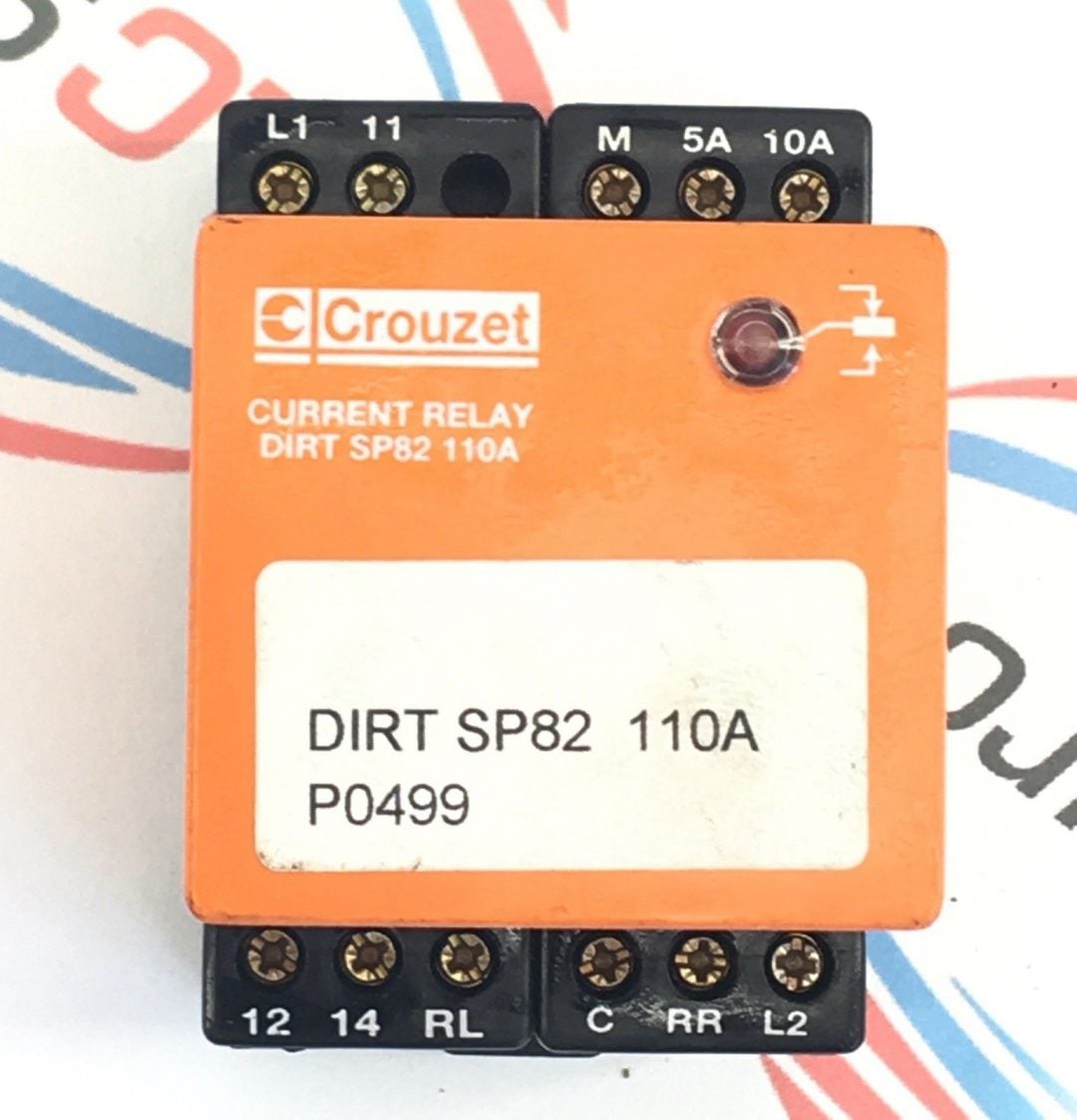 CROUZET SYRELEC DIRT SP82 110VAC CURRENT MONITOR RELAY 64418-6A