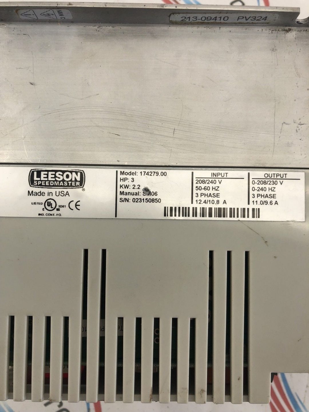 LEESON ELECTRIC 174279.00 SPEEDMASTER ADJUSTABLE SPEED AC MOTOR CONTROL