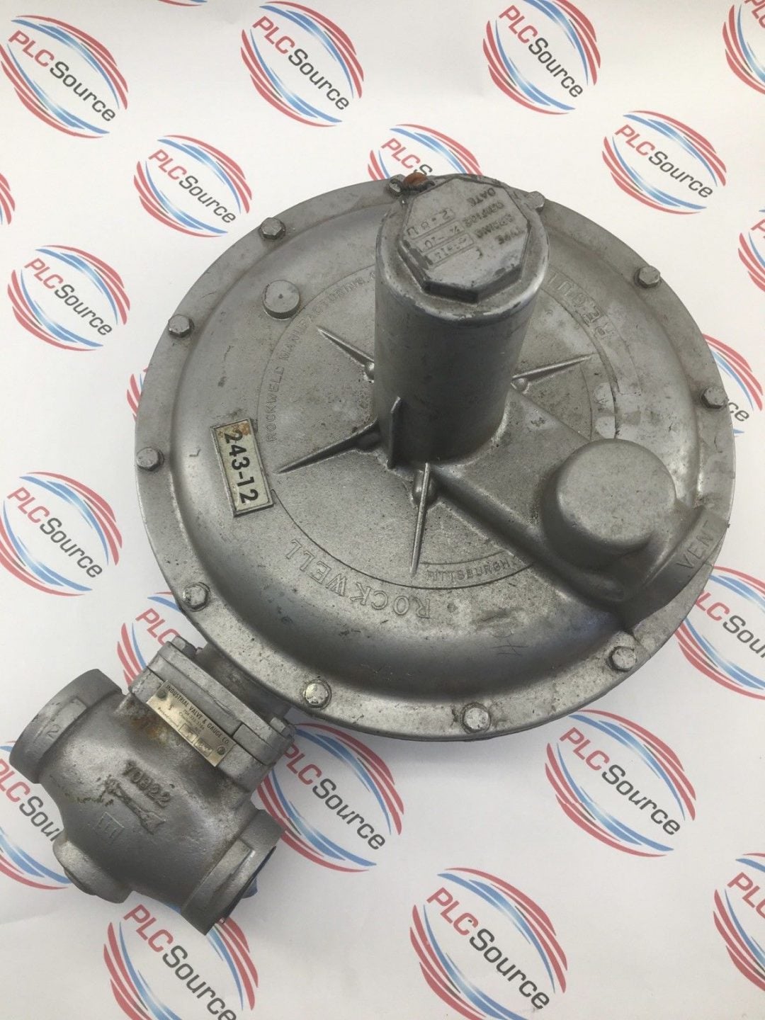 ROCKWELL 243-12 GAS REGULATOR 6-14" SPRING 3/4" -10 ORIFACE 1-7/8" VENT ...