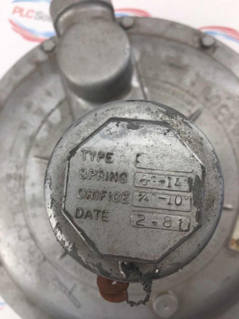 ROCKWELL 243-12 GAS REGULATOR 6-14" SPRING 3/4" -10 ORIFACE 1-7/8" VENT ...