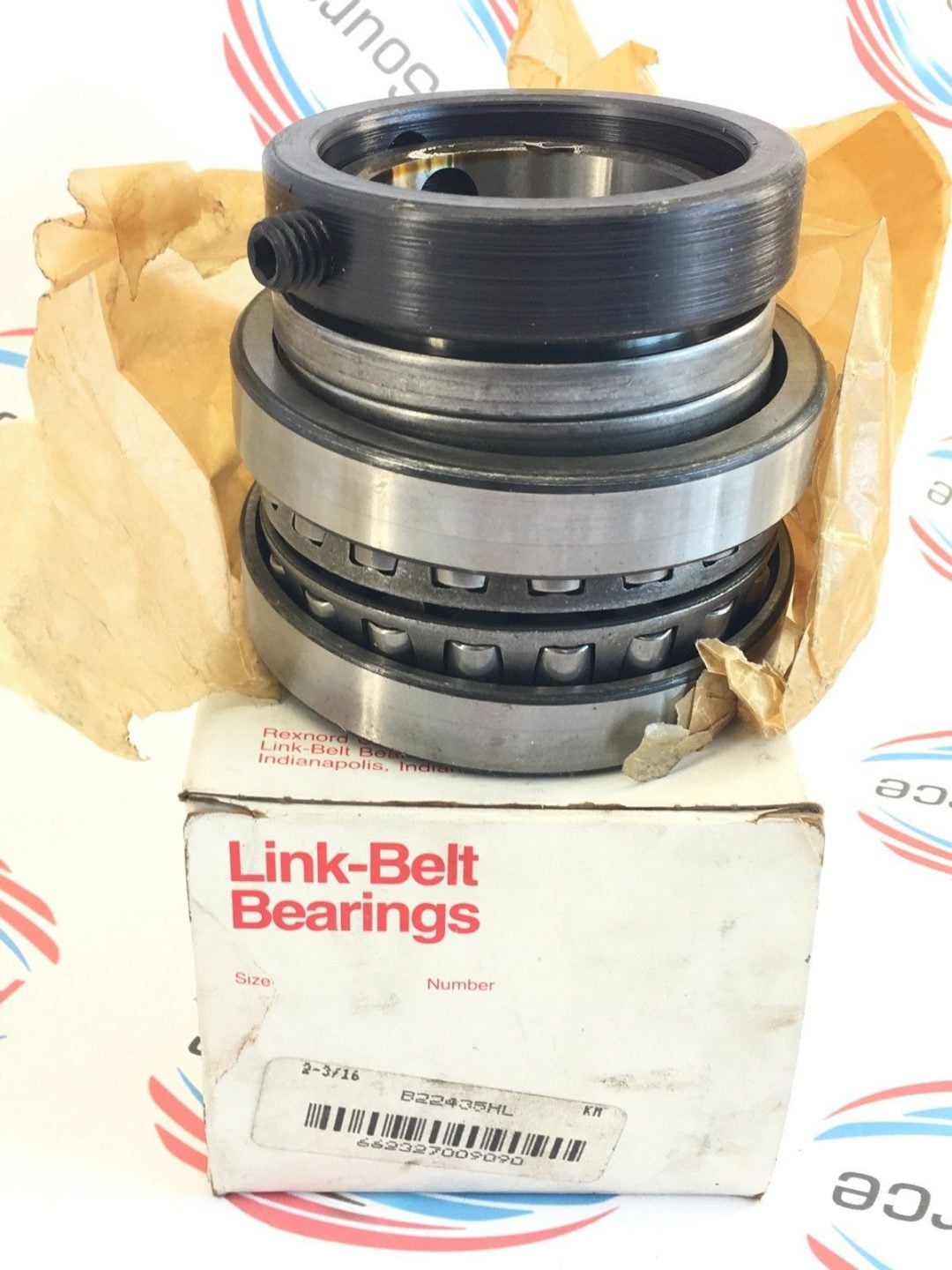 LINK BELT B22435HL 2-3/16" DOUBLE ROW BEARING INSERT