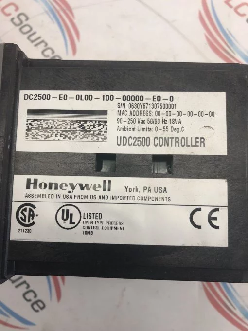HONEYWELL DC2500-E0-0L00-100-00000-E0-0 TEMPERATURE CONTROLLER