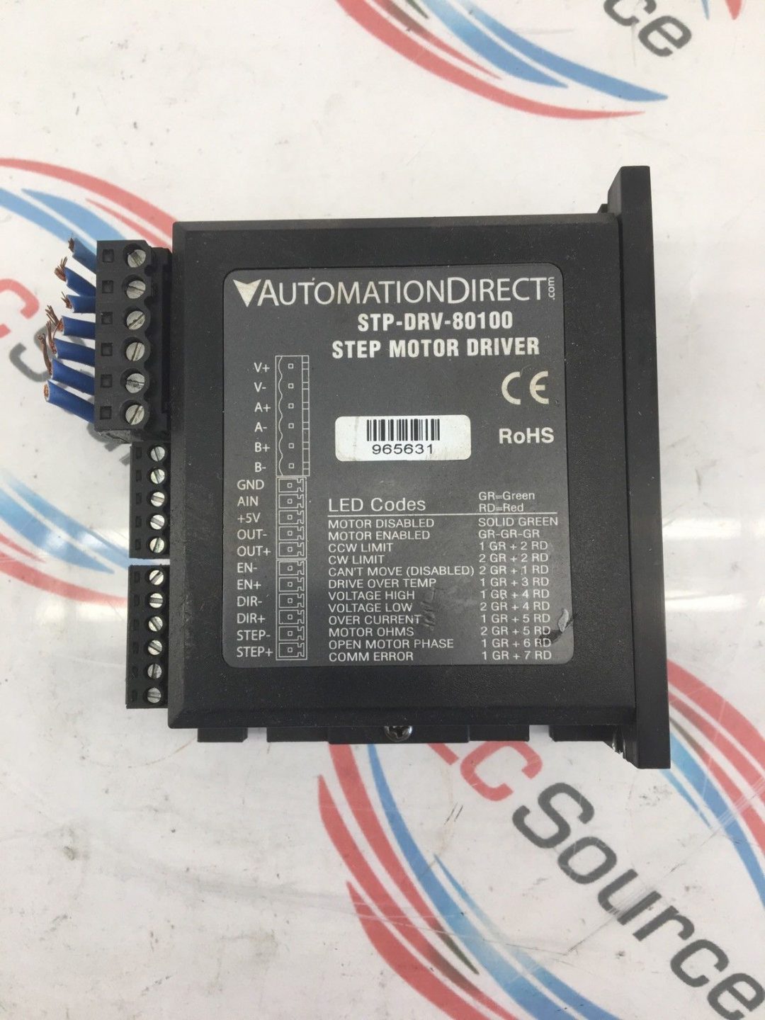 AUTOMATION DIRECT STP-DRV-80100 STEP MOTOR DRIVER
