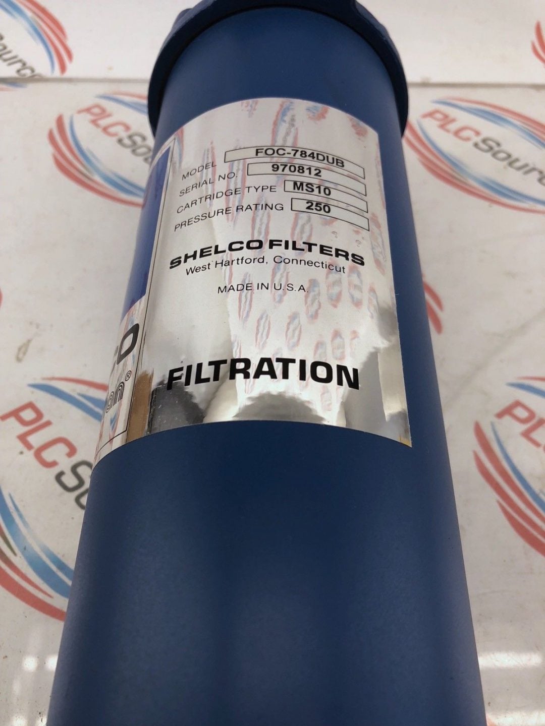 SHELCO FILTERS CARTRIDGE TYPE MS10 MODEL FOC-784DUB