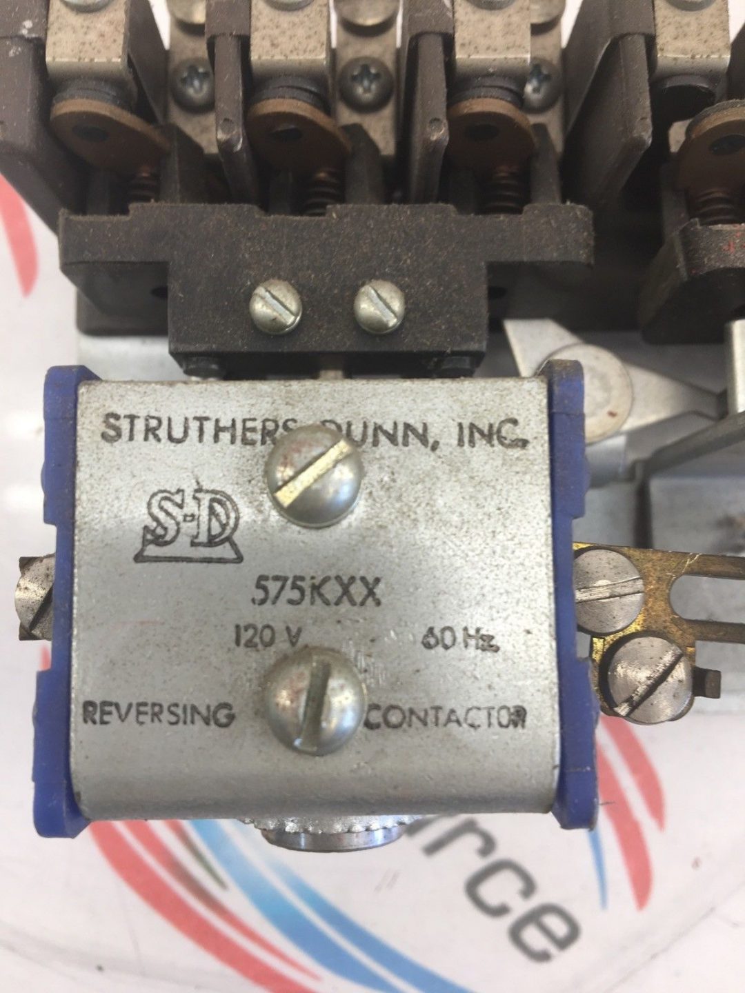 STRUTHERS DUNN 575KXX 120V 60Hz REVERSING CONTACTOR
