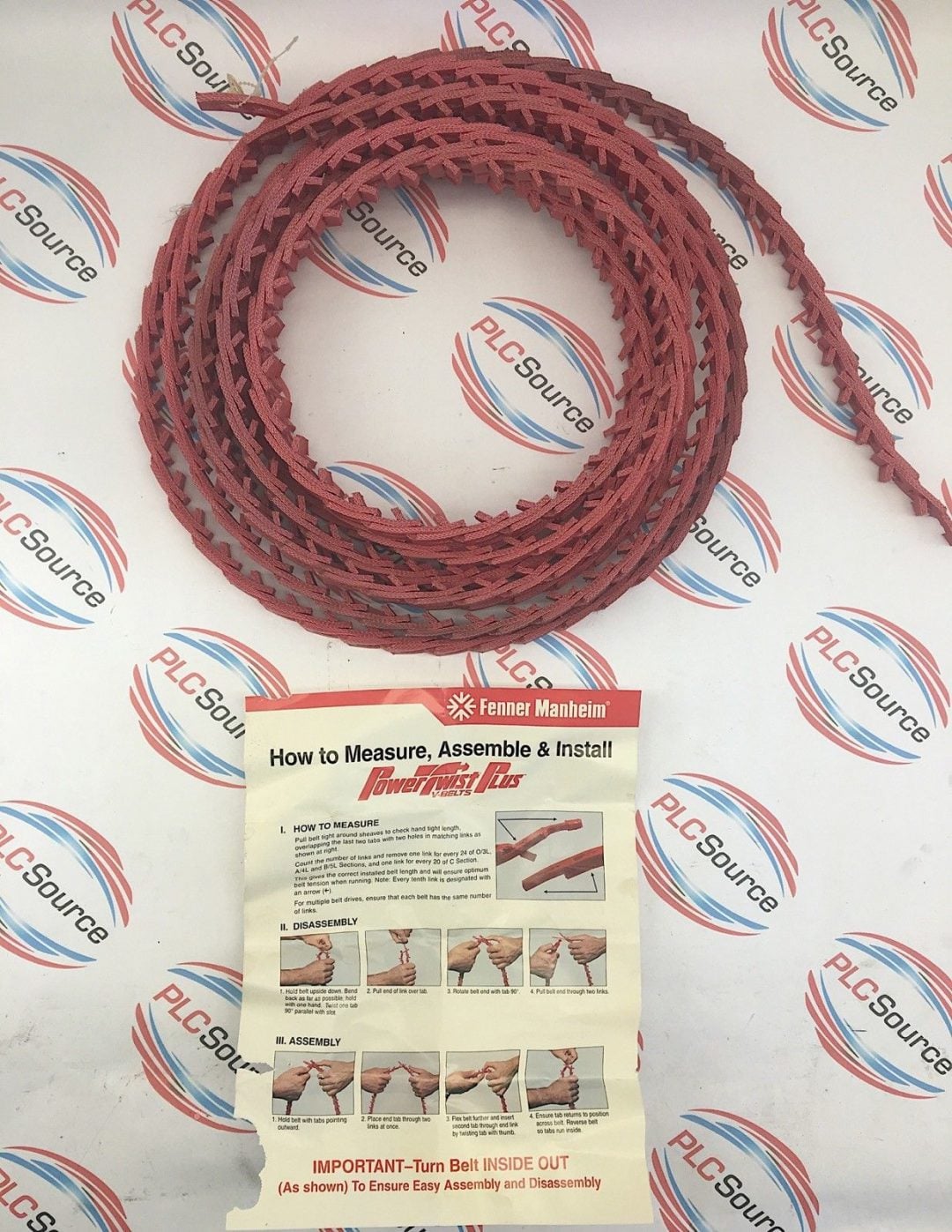 FENNER MANHEIM 0405070 POWERTWIST PLUS V-BELT 25" LENGTH 5/8" WIDTH
