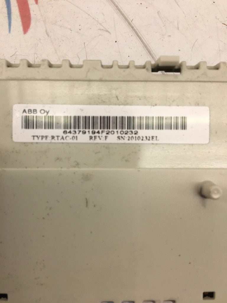 ABB RTAC-01 PULSE ENCODER INTERFACE MODULE REV. F