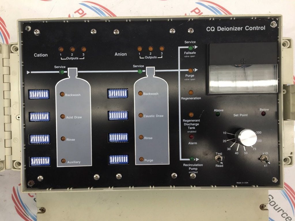 ECODYNE SOLID STATE CQ CONTROL TWO BED DEIONIZER AUTOMATIC CONTROL