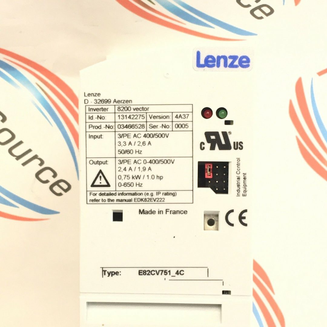 LENZE E82CV751K4C FREQUENCY INVERTER