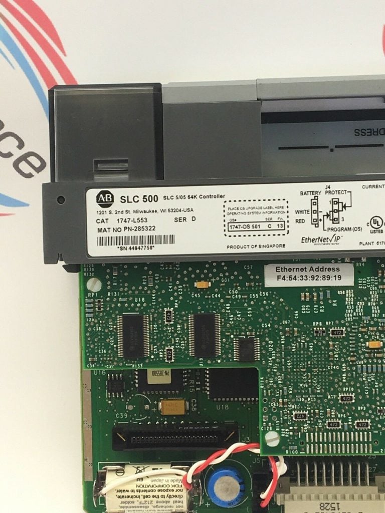 ALLEN-BRADLEY 1747-L553 SERIES D SLC500 CPU Processor Unit