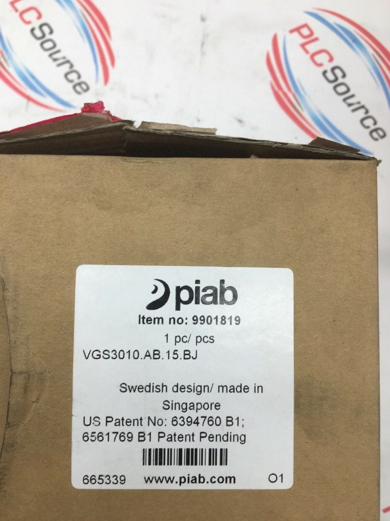 PIAB VGS3010.AB.15.BJ VACUUM GRIPPER SYSTEM