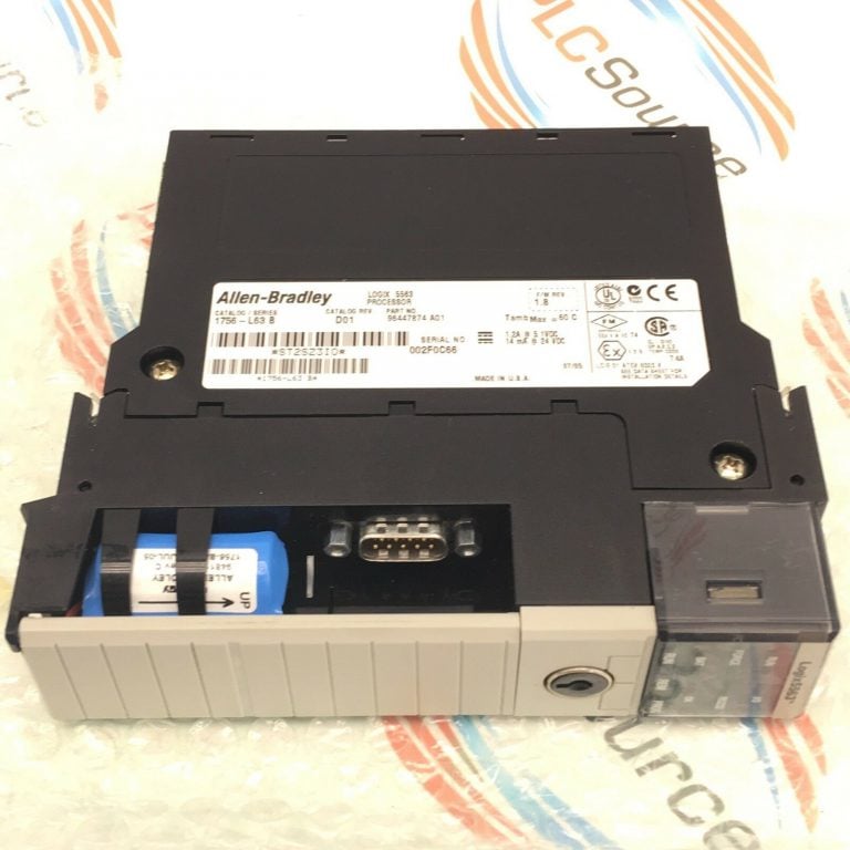 ALLEN BRADLEY 1756-L63 SERIES B PROCESSOR LESS KEY