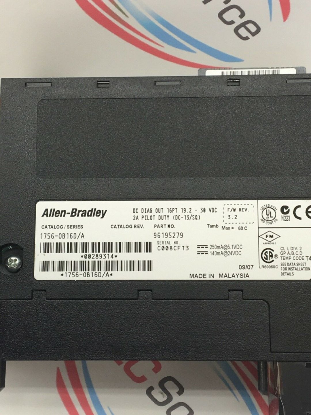 ALLEN-BRADLEY 1756-OB16D SERIES A DIAG O/P MODULE