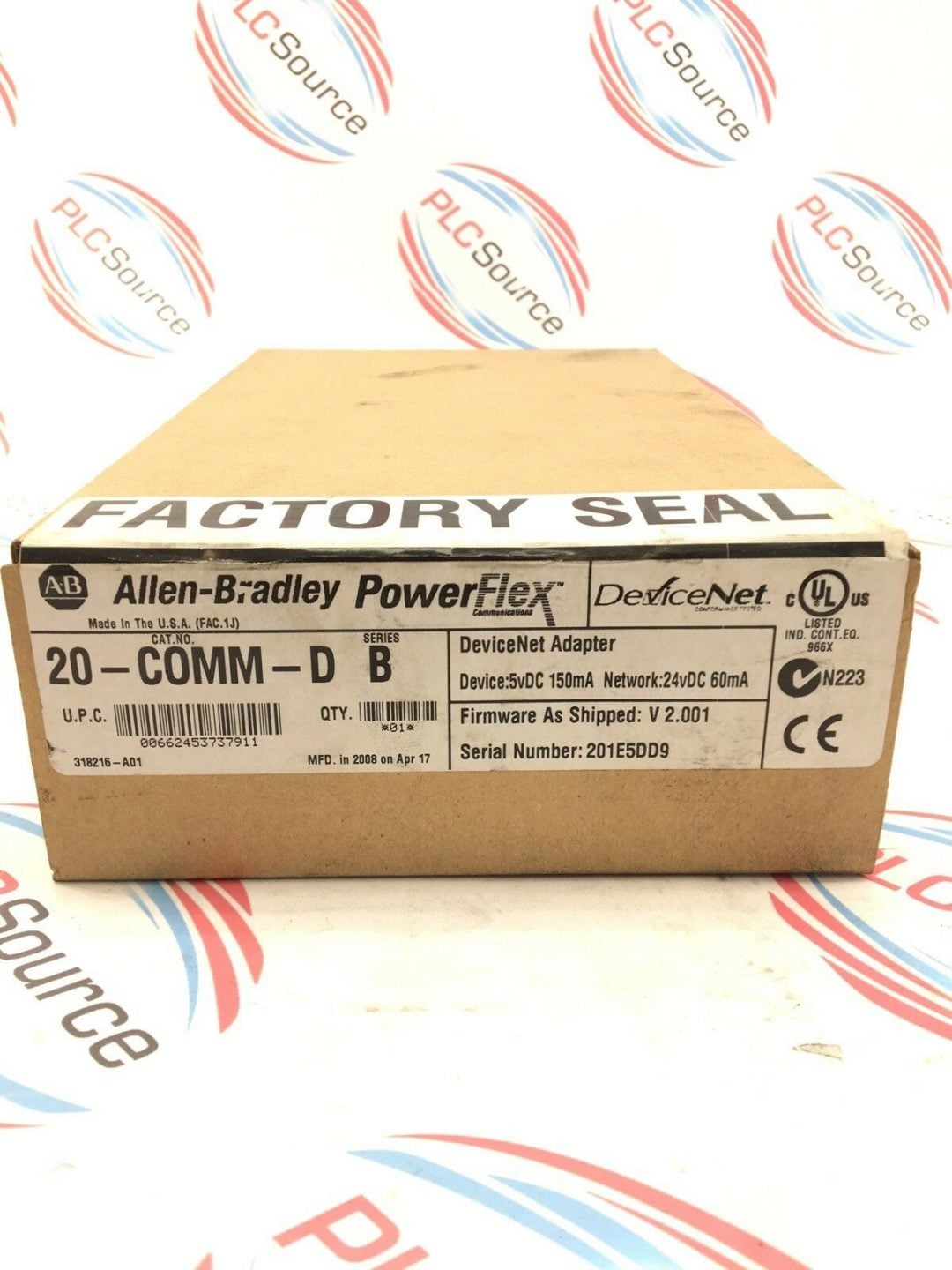 ALLEN-BRADLEY DEVICENET ADAPTER 20-COMM-D SERIES B ADAPTER
