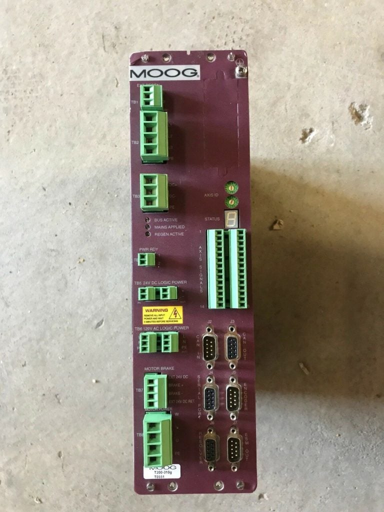MOOG T200-310G-0BA1 T200-310 SERVO DRIVE