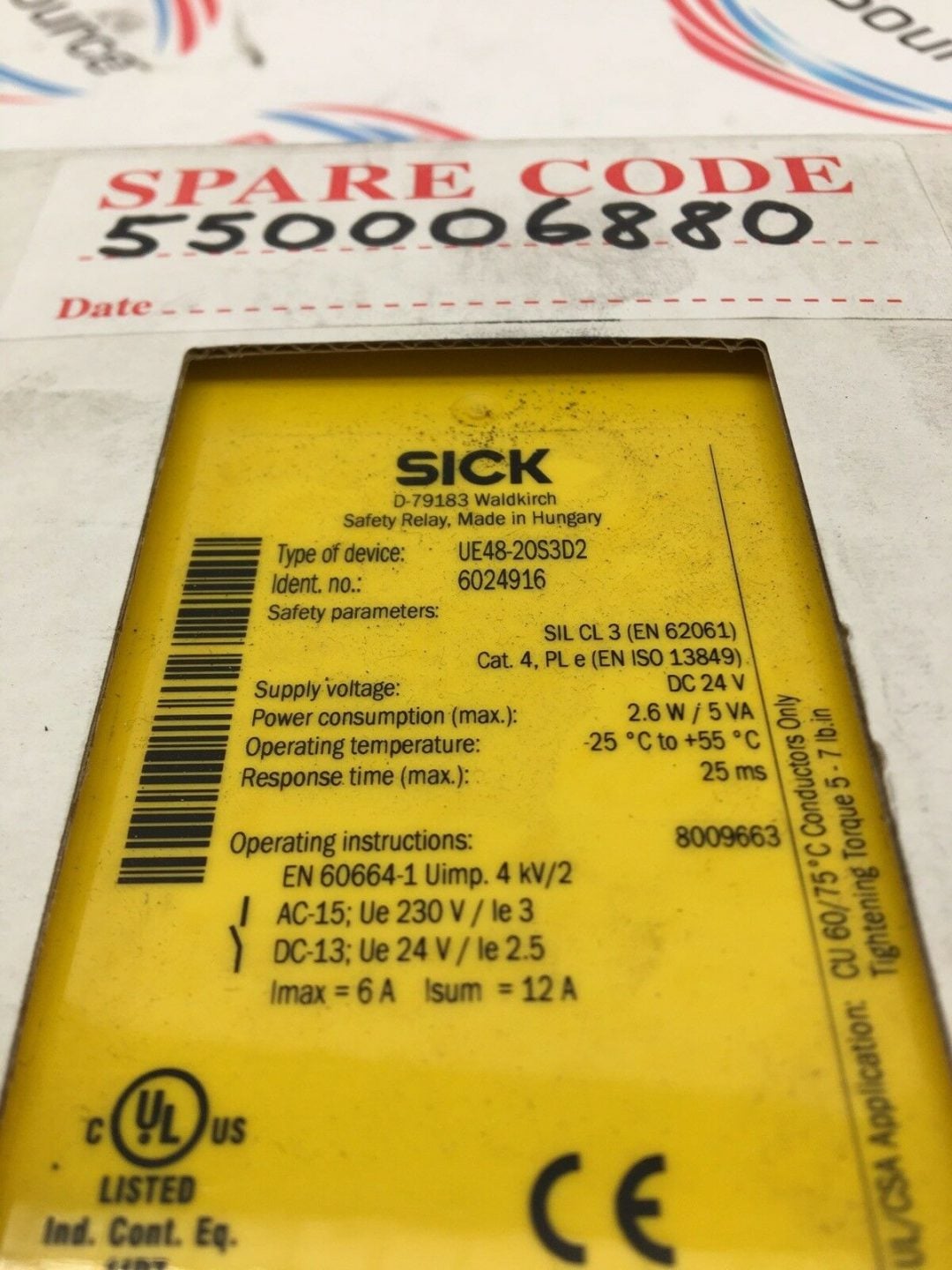 SICK SAFETY RELAY UE48-20S3D2