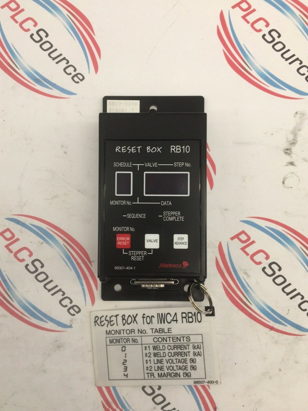 NADEX RESET BOX FOR IWC4 / RB10