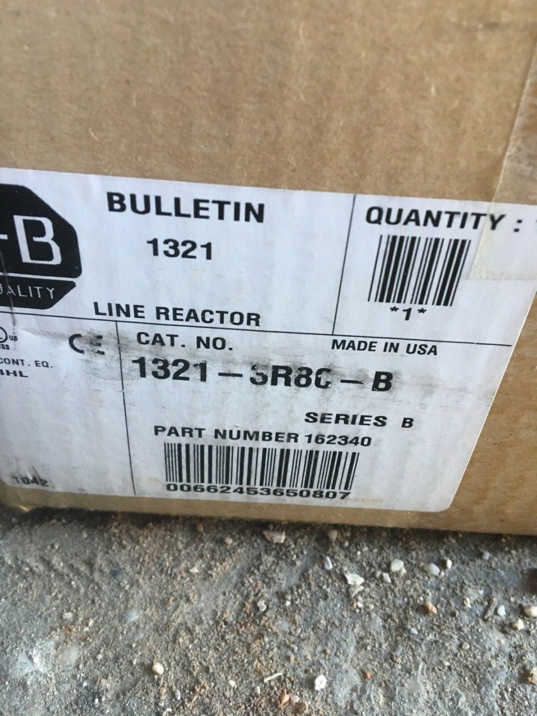 ALLEN BRADLEY LINE REACTOR 1321-3R80-B SERIES B