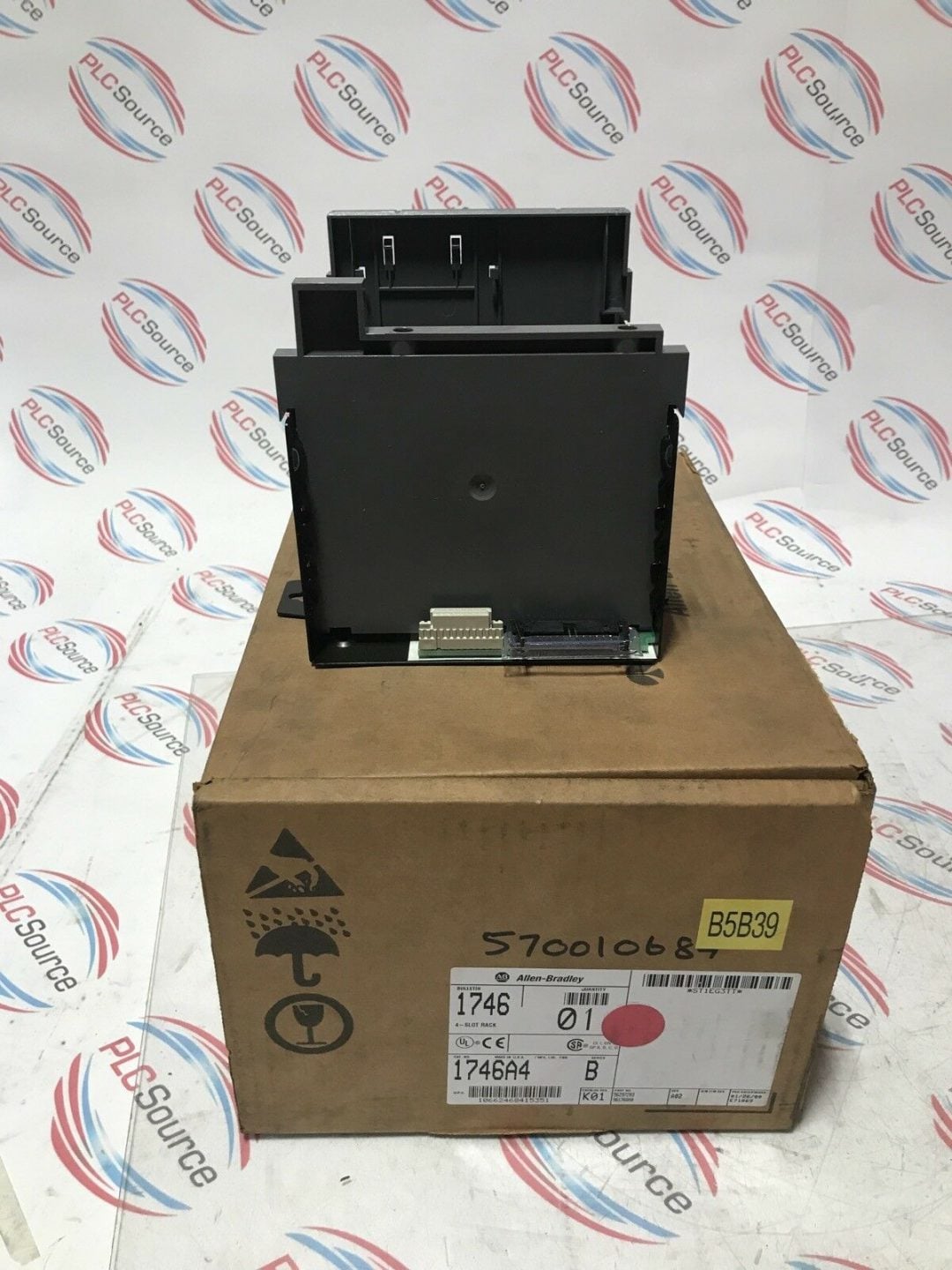 ALLEN-BRADLEY 1746-A4 SERIES B SLC 500 4-SLOT RACK CHASSIS