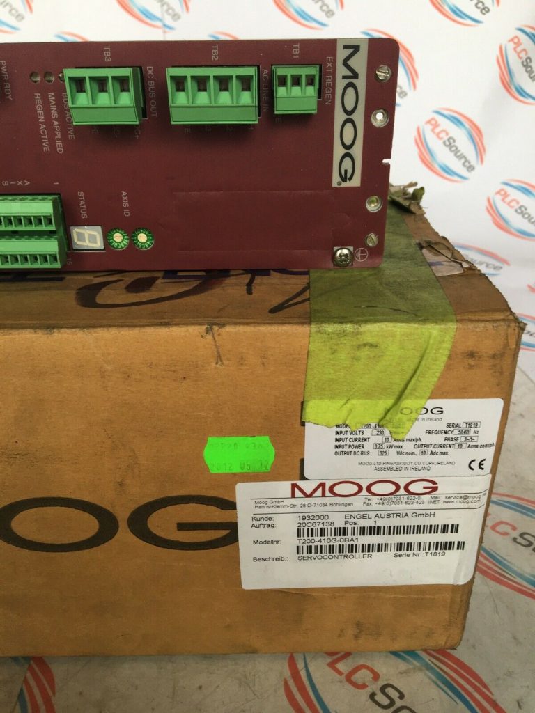 Moog T200 410g 0ba1 Servo Controller