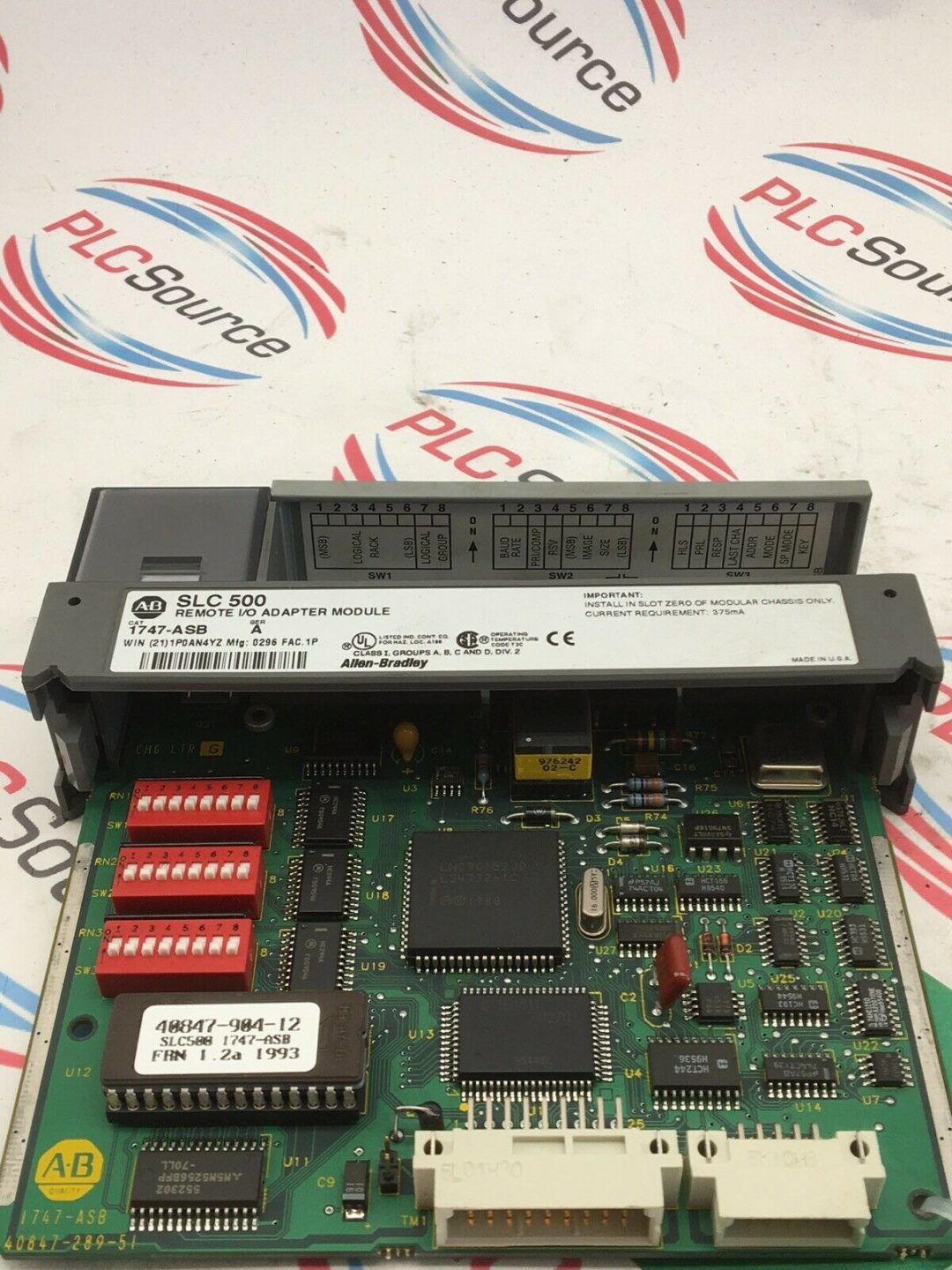 ALLEN-BRADLEY SLC 500 1747-ASB SERIES A ADAPTER MODULE