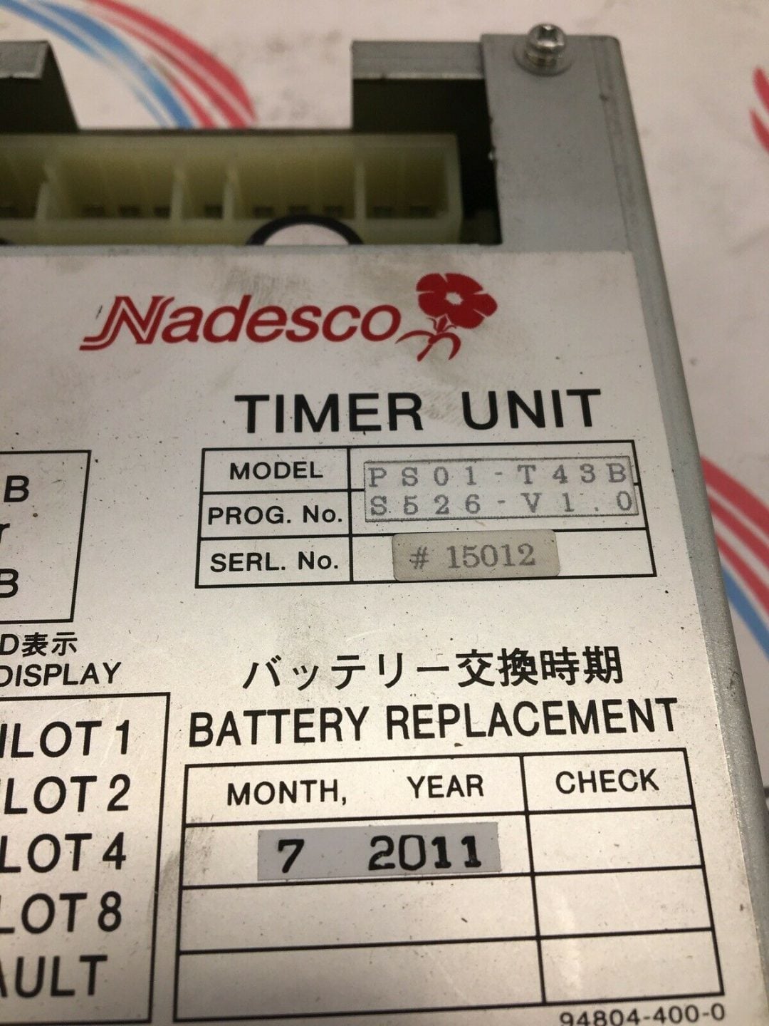 NADESCO PS01-T43B TIMER UNIT