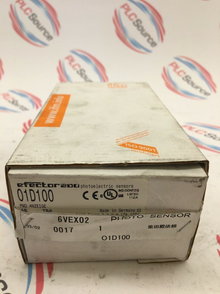 IFM 01D100 DIFFUSE PHOTOELECTRIC DISTANCE SENSOR