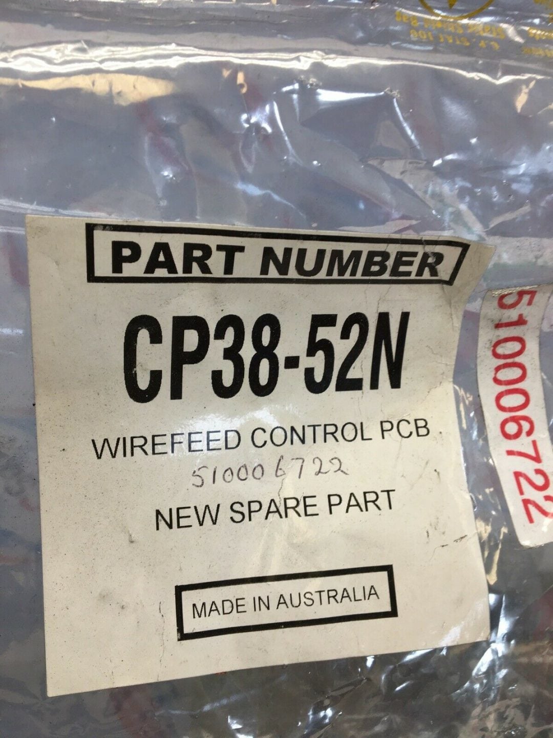 WIA CP38-52N WIREFEED CONTROL PCB BOARD