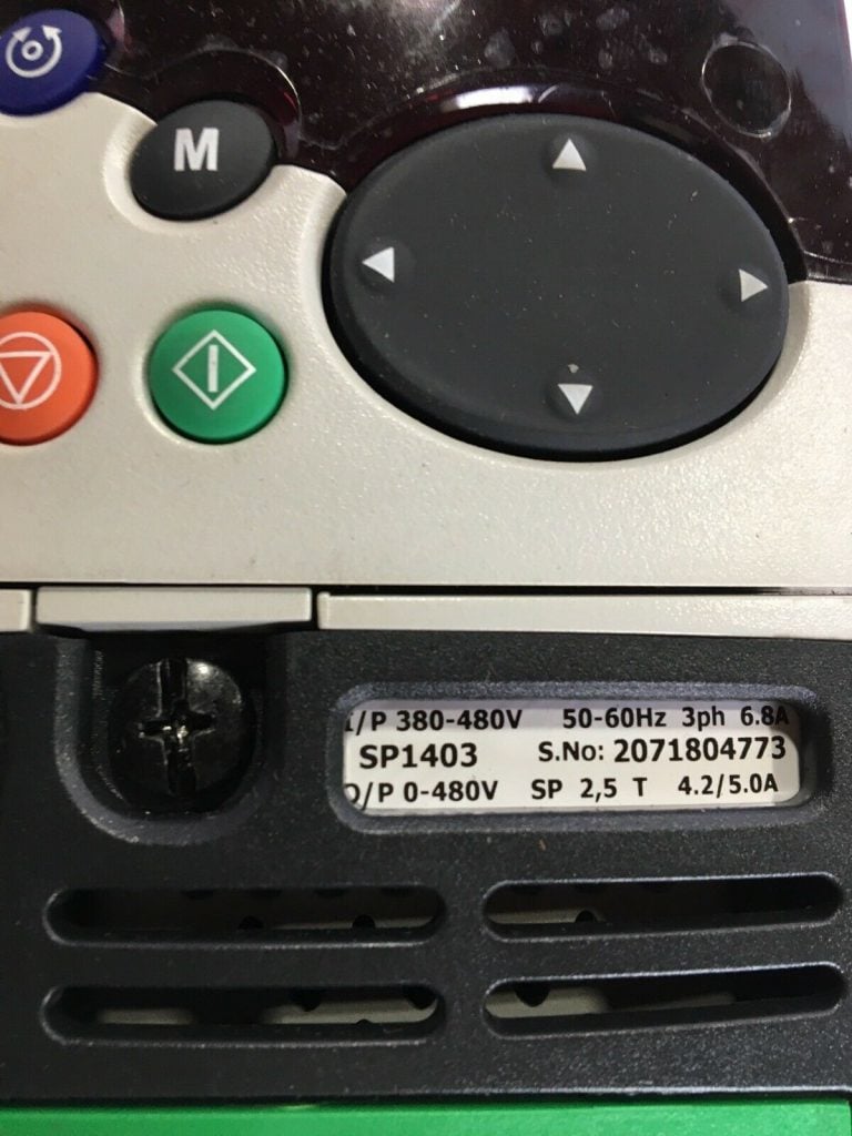 EMERSON SP1403 Control Techniques, Unidrive SP, 3.0 HP